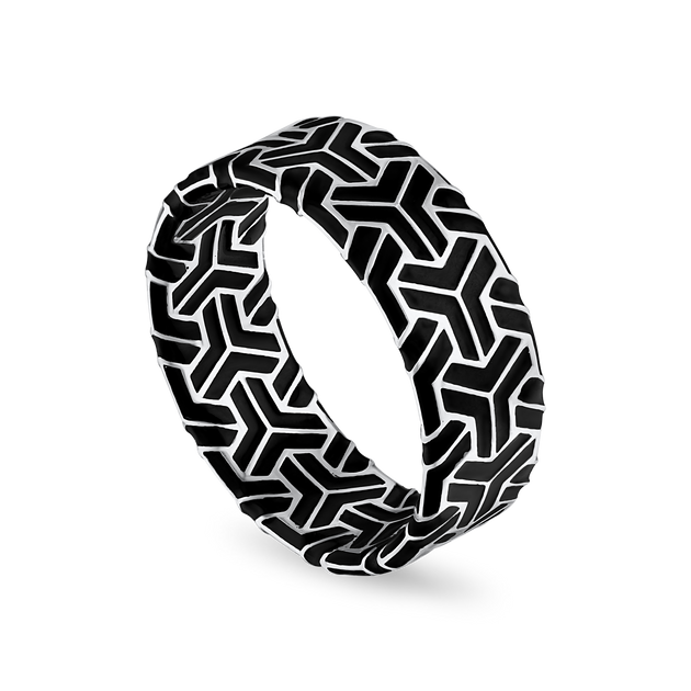 Isometric Pattern Ring - Fils Unique Accessories