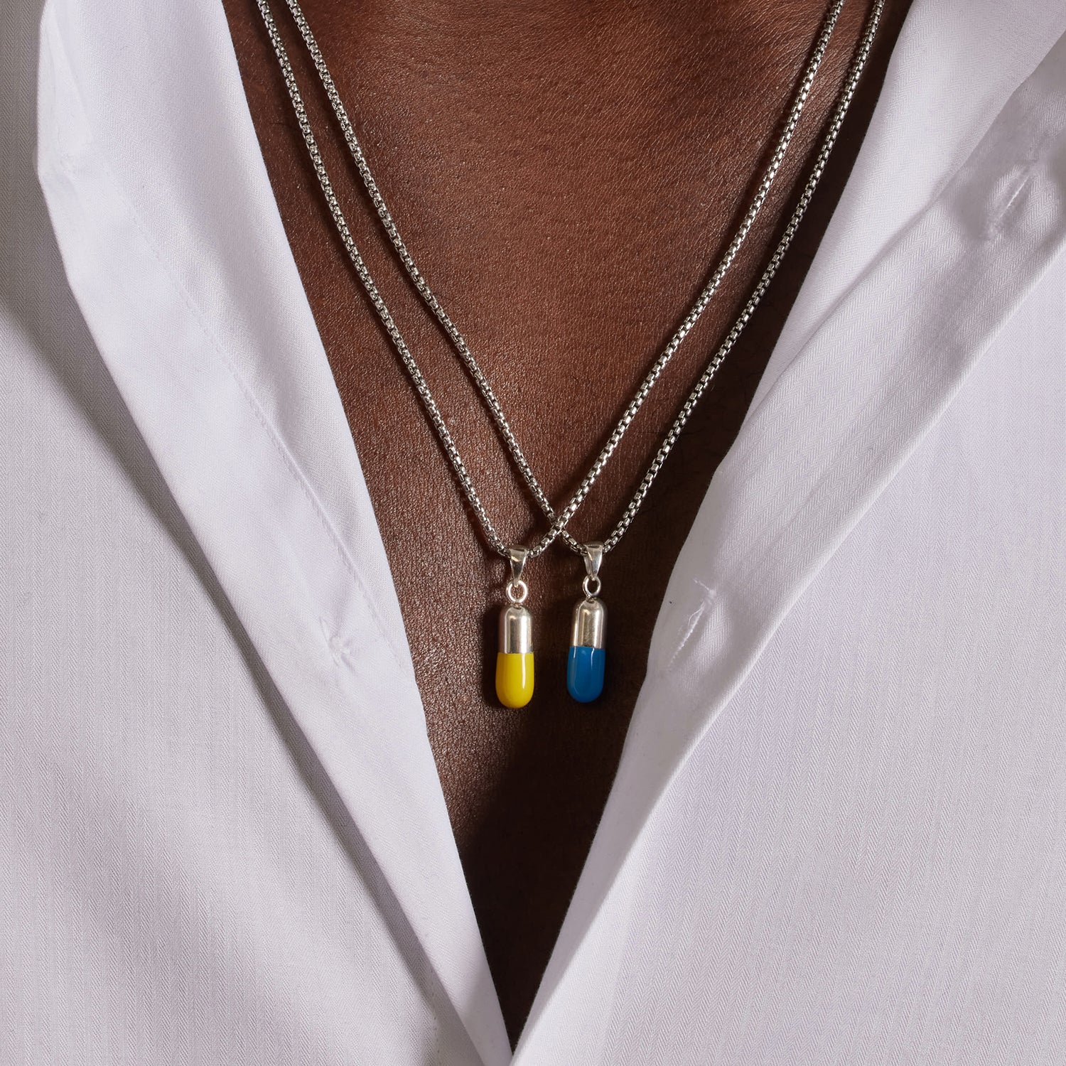 Silver Pill Jewelry: Chill Pill Necklace | Fils Unique